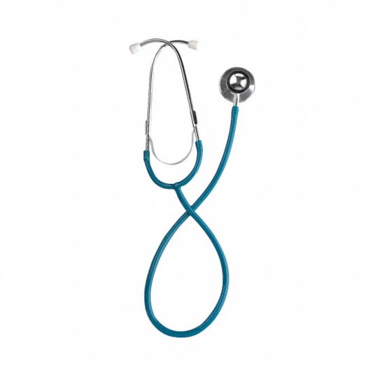 Stethoscope, Dual Head, 30" Length, Adult, Teal, Disposable No - Grainger