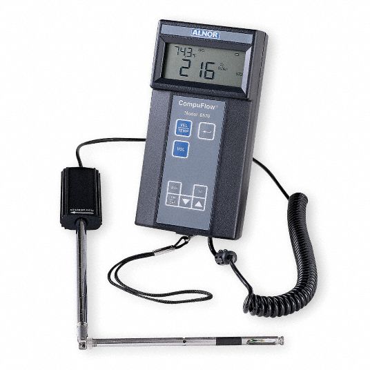 ALNOR Anemometer, 20 to 9999 Velocity (FPM) - 4WR79|CF8570 - Grainger