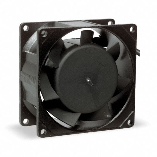 Axial Fan,24VDC,3-1/8In H,3-1/8In W - Grainger