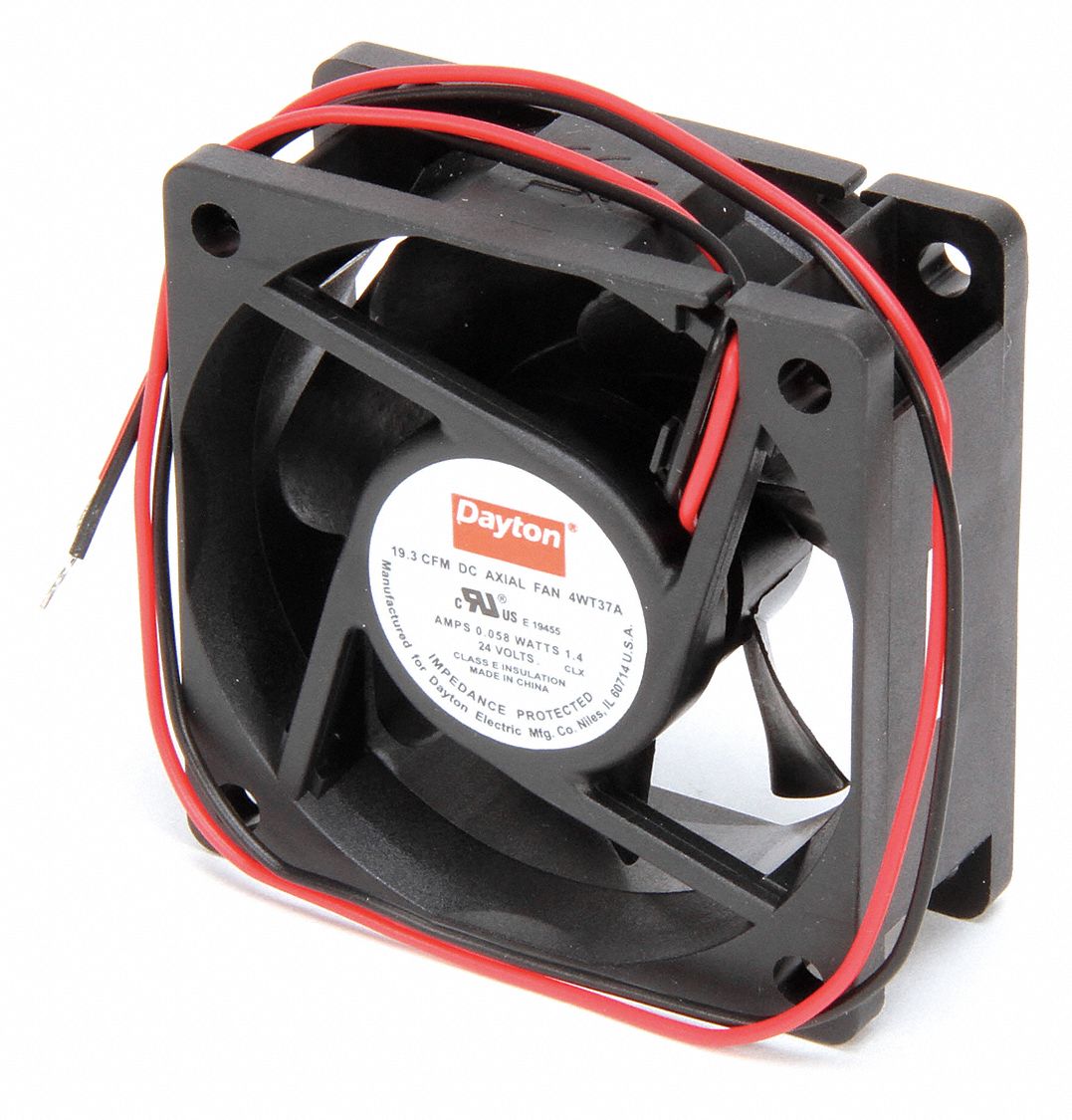 Axial Fan,24VDC,2-3/8In H,2-3/8In W - Grainger