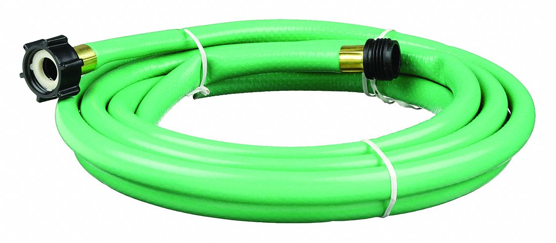 Water Hose, Water Hose, Hose Cover Material PVC, Temp. Range 90°F, Hose ...