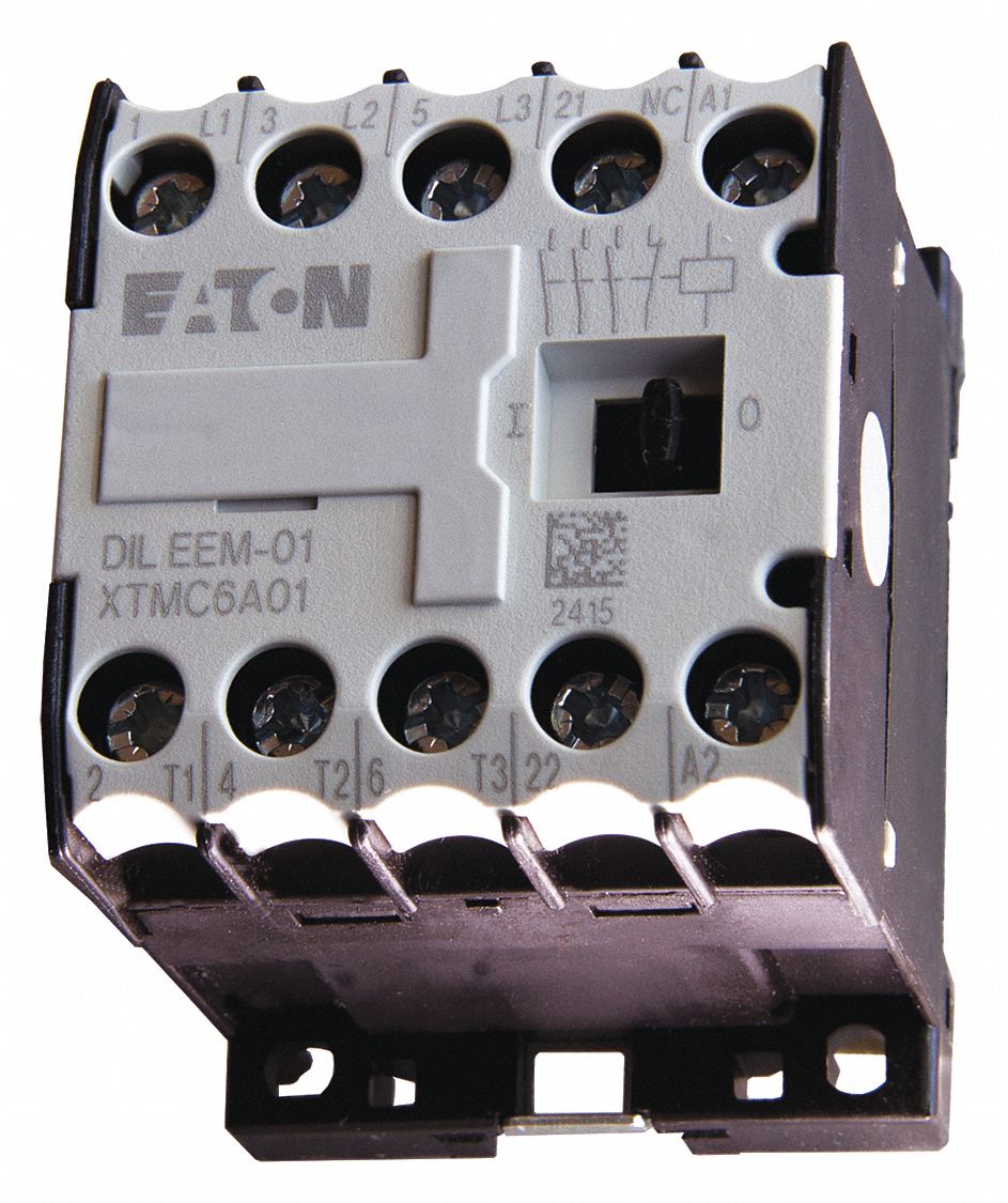 EATON, Non-Reversing, 3 Poles, Miniature IEC Magnetic Contactor - 4WUZ2 ...