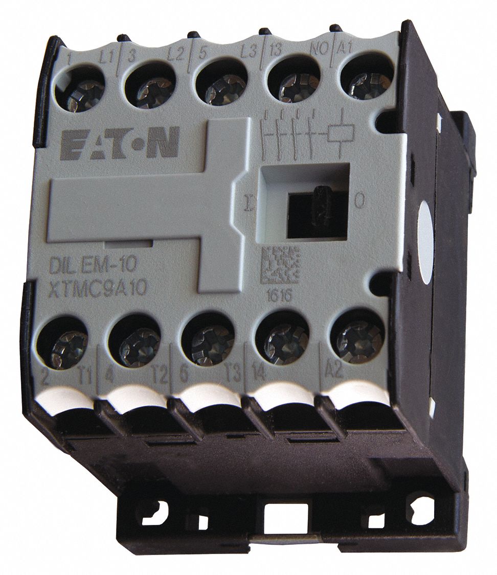 EATON, Non-Reversing, 3 Poles, Miniature IEC Magnetic Contactor - 4WXC2 ...