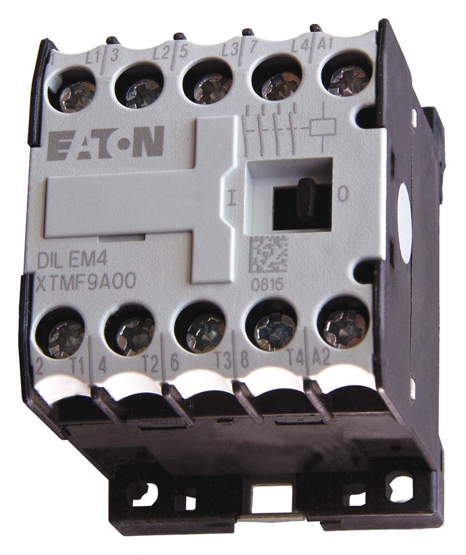 EATON, Non-Reversing, 4 Poles, Miniature IEC Magnetic Contactor - 4WXD3 ...