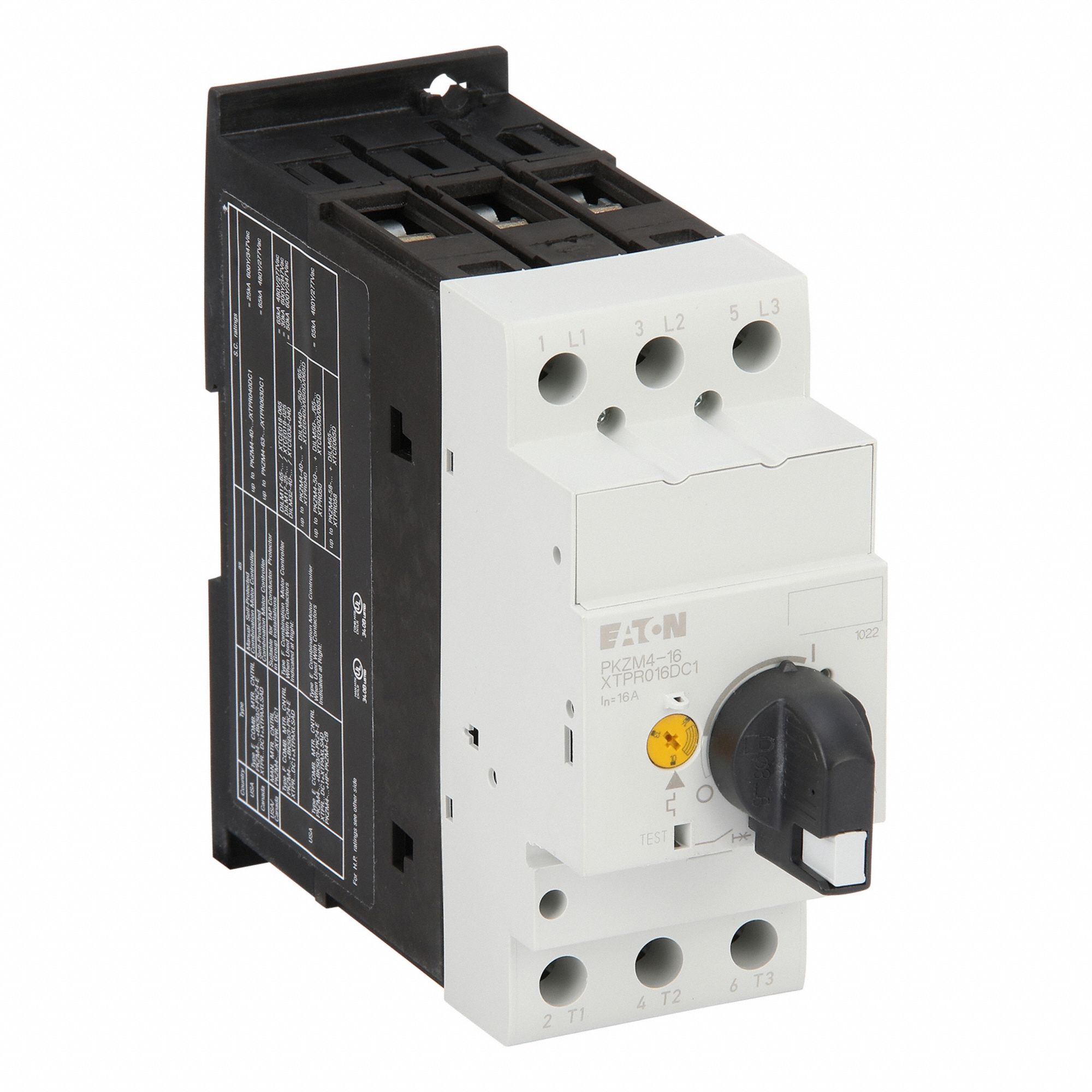 EATON, Non-Reversing, 3 Poles, Manual Motor Protector - 4WXJ3 ...