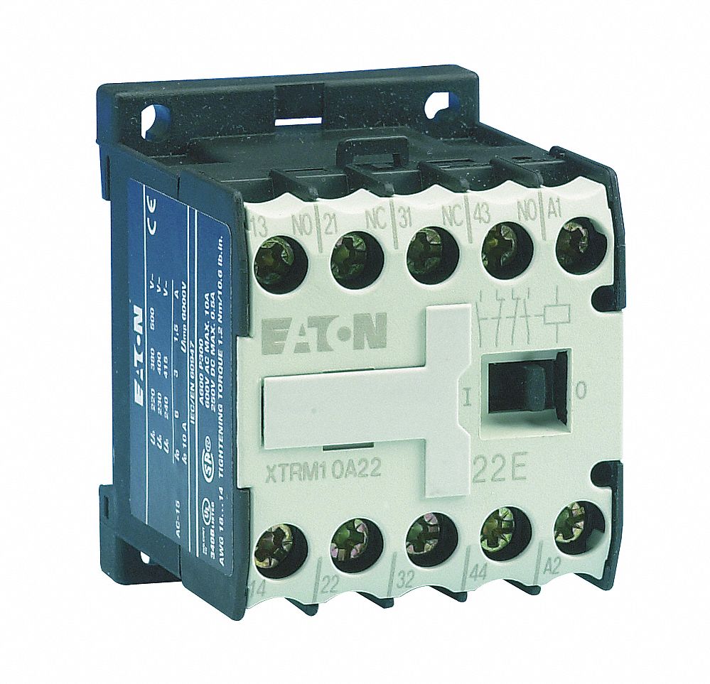 EATON, DIN-Rail Relay Mounting, 24V DC Coil Volt, IEC Mini Control ...