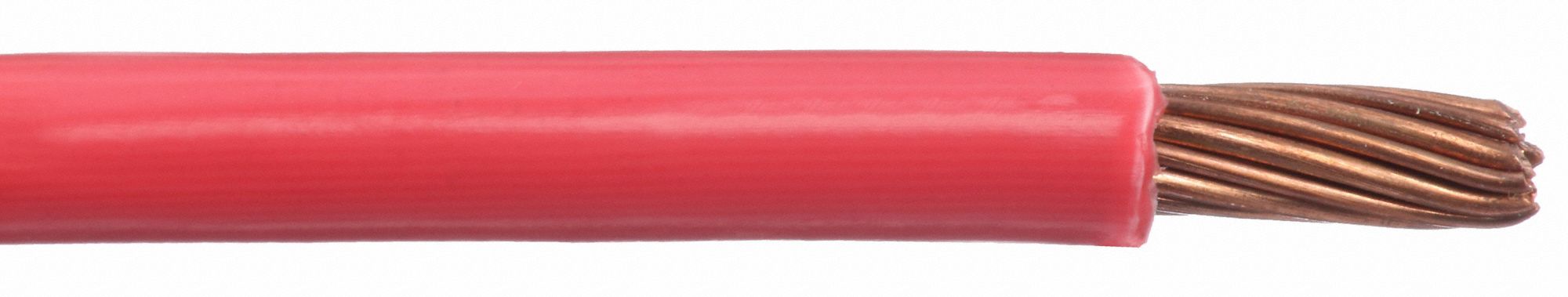 SOUTHWIRE Building Wire: 8 AWG Wire Size, 1 Conductors, Red, 100 ft Lg ...