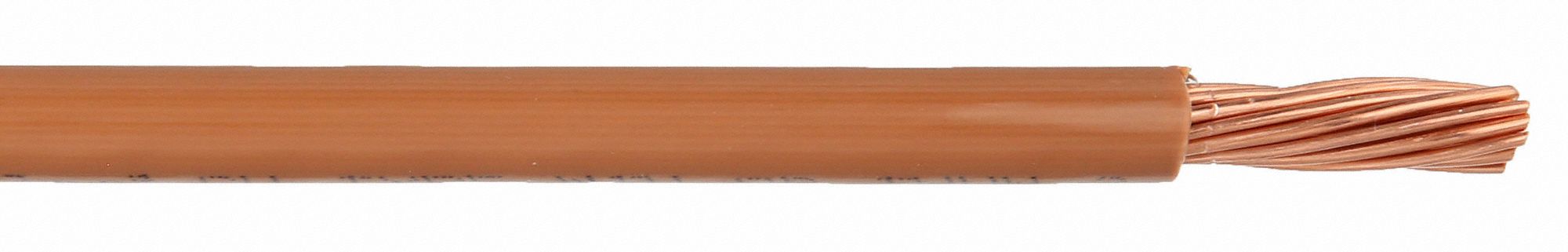 SOUTHWIRE Building Wire: 8 AWG Wire Size, 1 Conductors, Brown, 500 ft ...