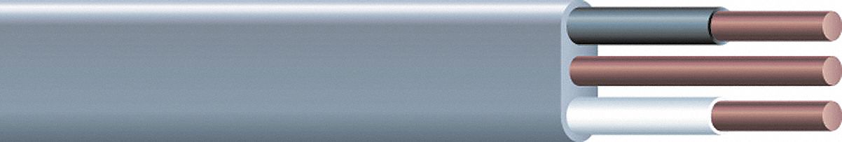 ROMEX 250 ft. Solid Nonmetallic Building Cable; Conductors: 2 with ...