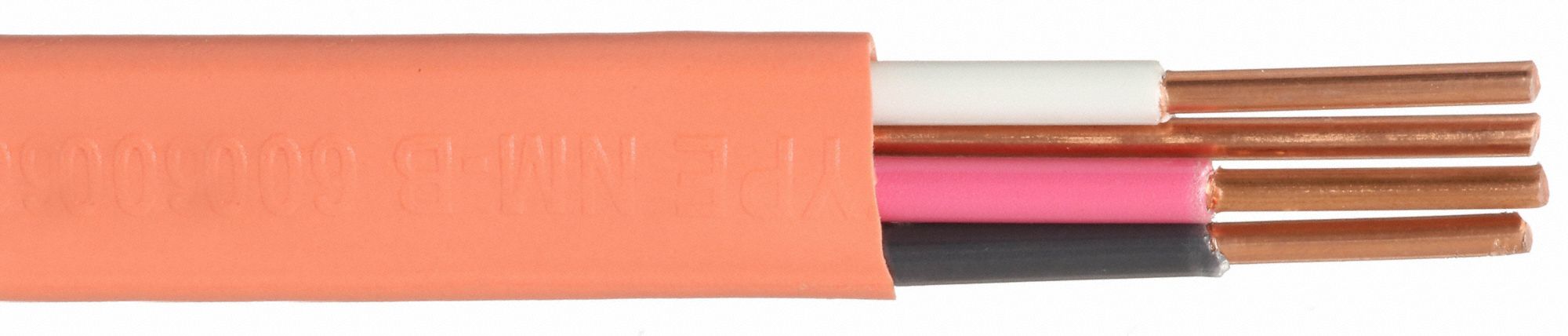 ROMEX Nonmetallic Building Cable: 10 AWG Wire Size, 3 with Bare CU ...