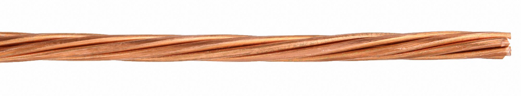 SOUTHWIRE Bare Copper Grounding Wire: 0.18 in Nominal Outside Dia., 6 ...