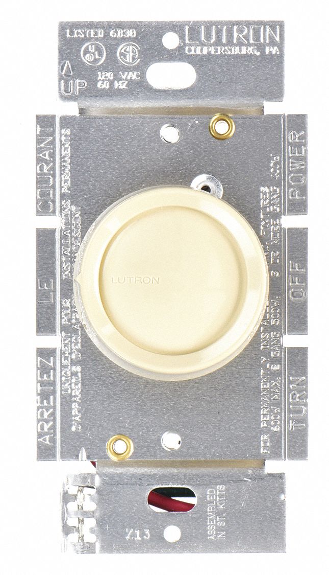 Rotary Lighting Dimmer, Halogen, Incandescent Lighting Technology, 1 ...