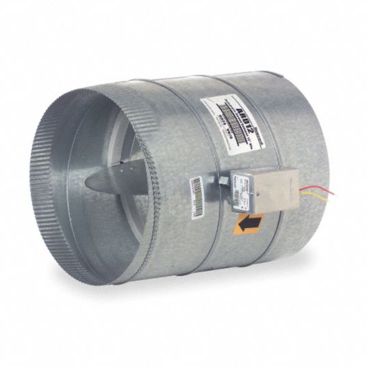 Round Motorized Damper, 14 Height (In.), For Use With Mfr. No. EMM-3K ...