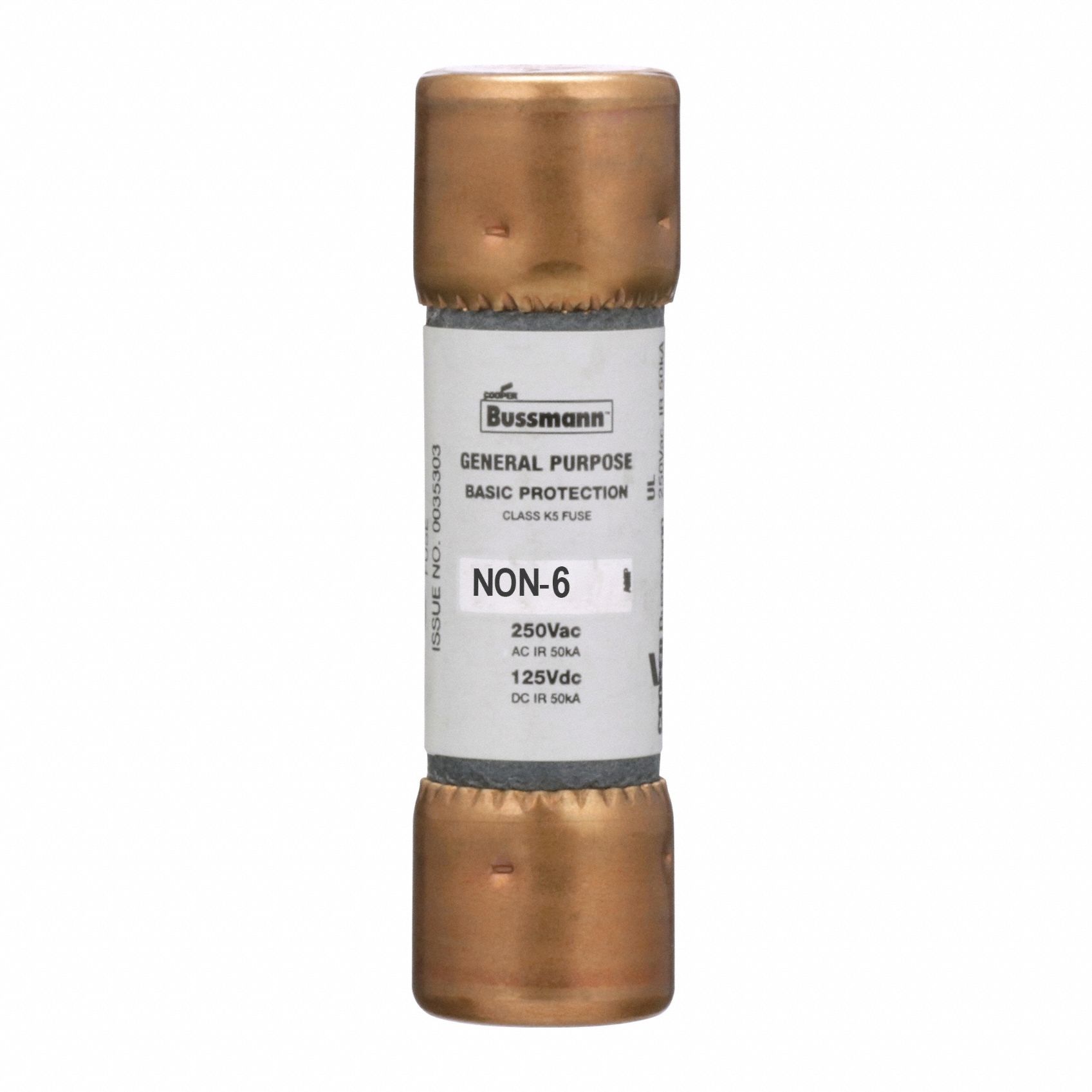 BUSSMANN, Class K5, NON Series, Fuse - 4XF87|NON-6 - Grainger