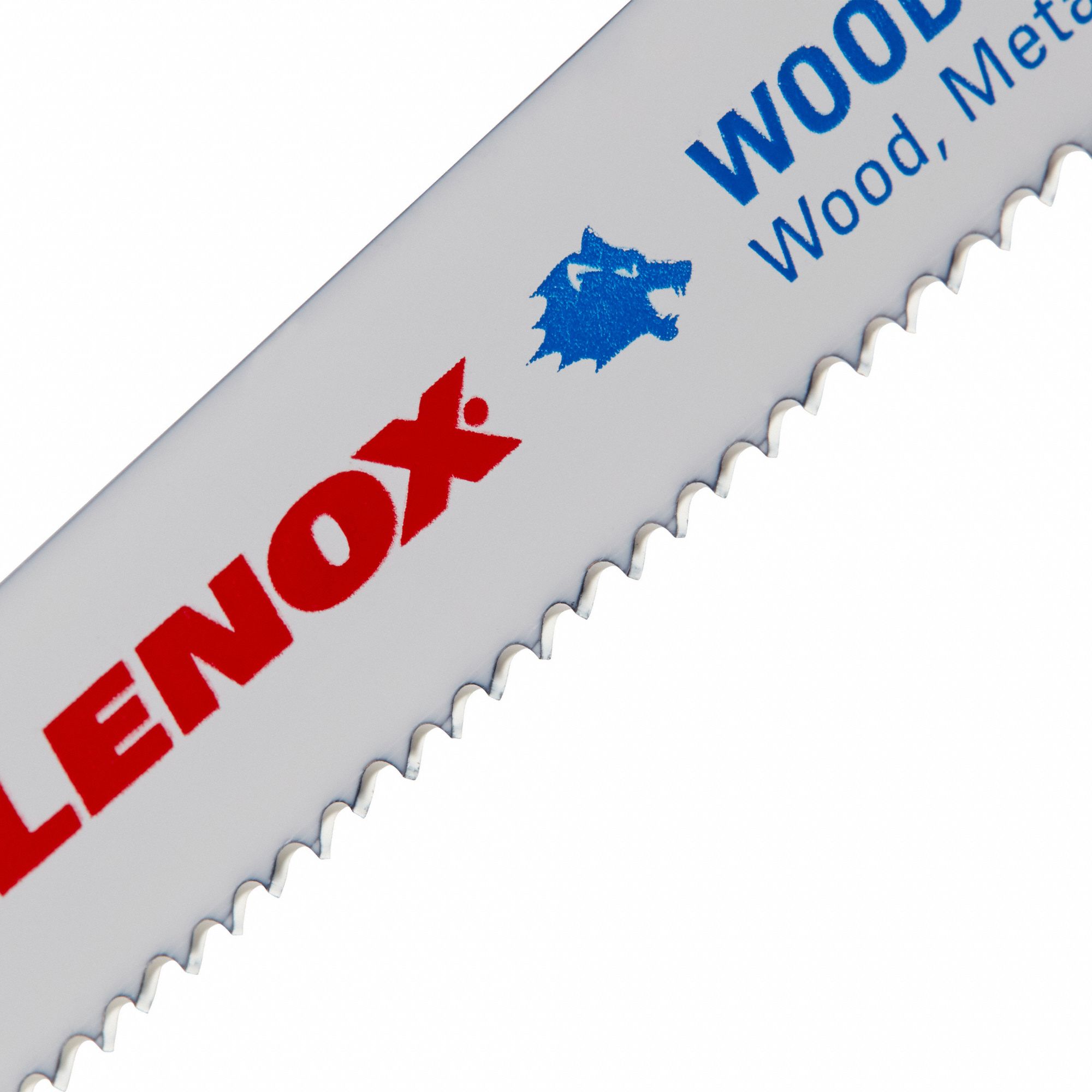 LENOX Reciprocating Saw Blade: 10, 6 in Blade Lg, 3/4 in Ht, 0.035 in ...