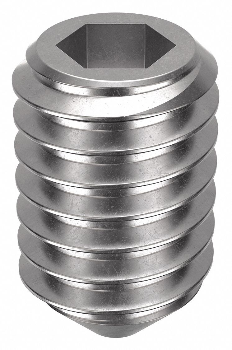 5/16"-18 Thread Size, 1/2 in Overall Lg, Socket Set Screw - 4XLY9 ...