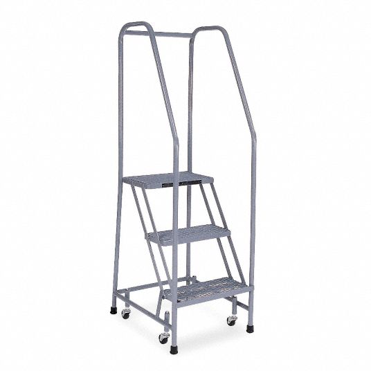 COTTERMAN, 2.5 ft Platform Ht, Assembled, Rolling Ladder - 4XM27 ...
