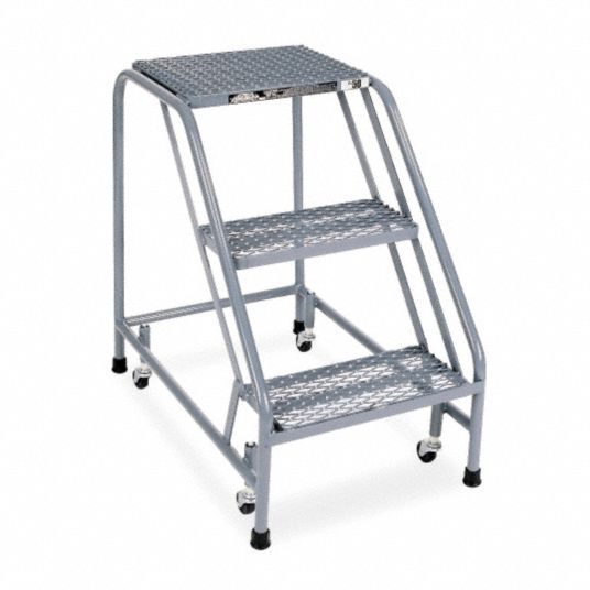 Ladder,Rolling,3 Step - Grainger