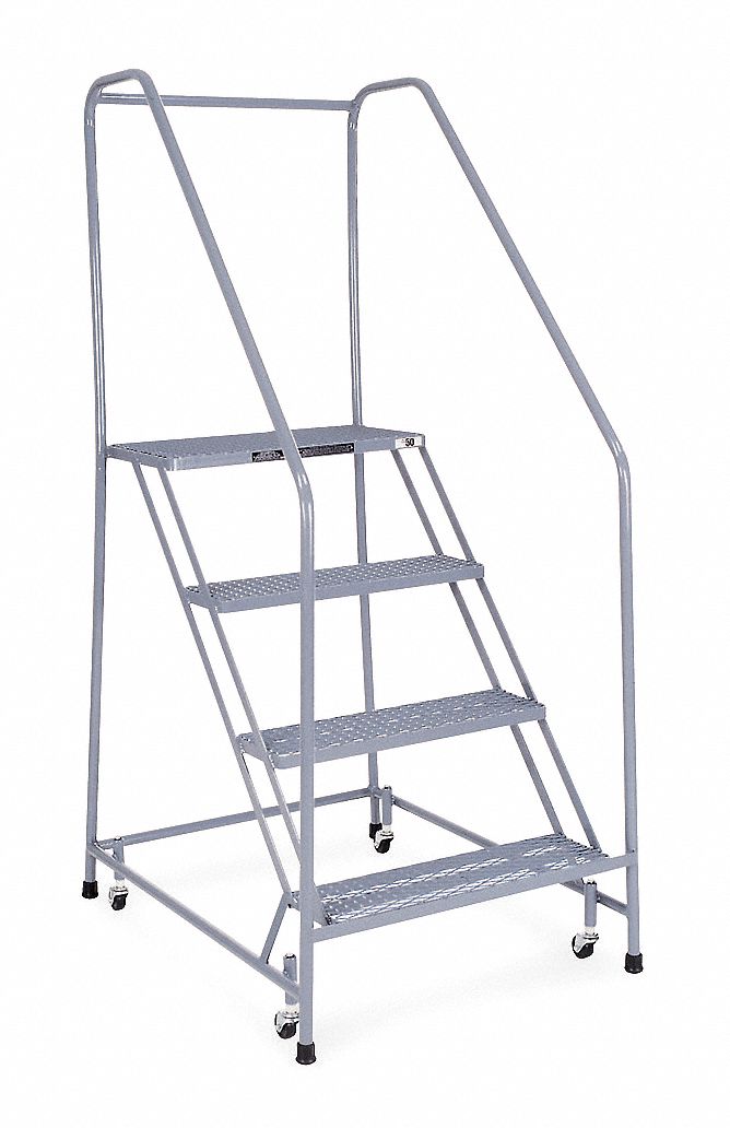 COTTERMAN, 3.3 ft Platform Ht, Assembled, Rolling Ladder - 4XM53 ...