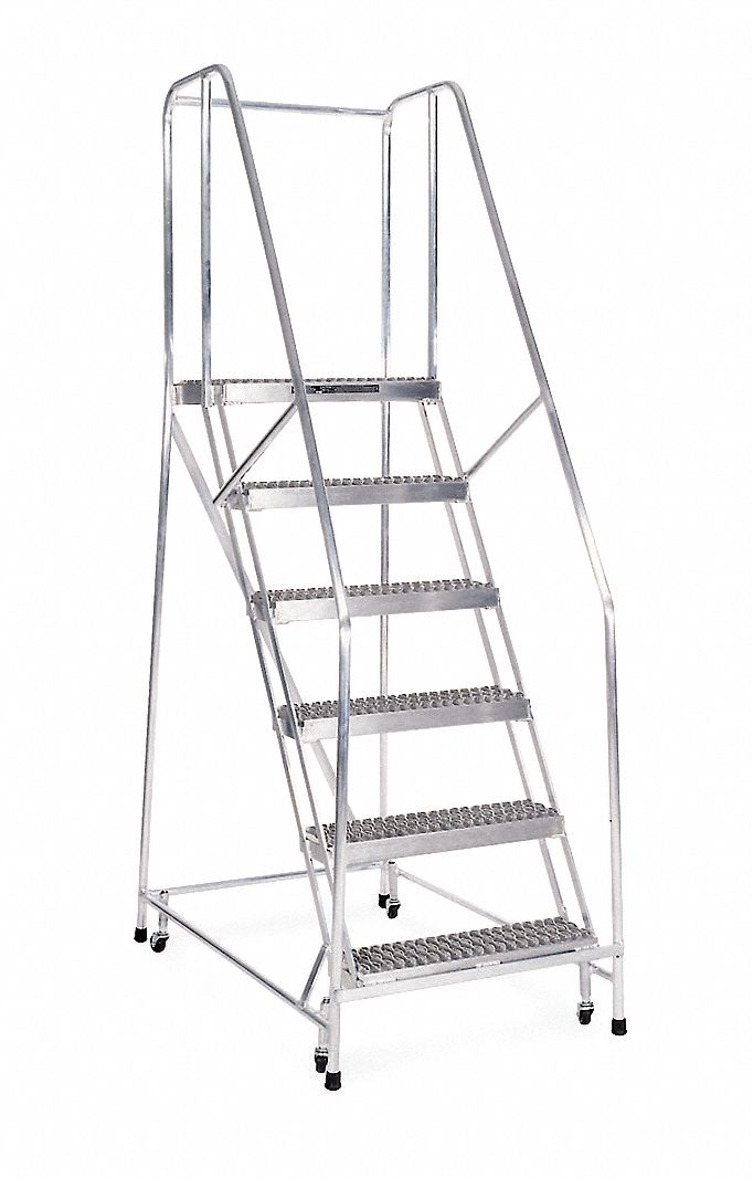 COTTERMAN, 6.7 ft Platform Ht, Assembled, Rolling Ladder - 2JYX3 ...