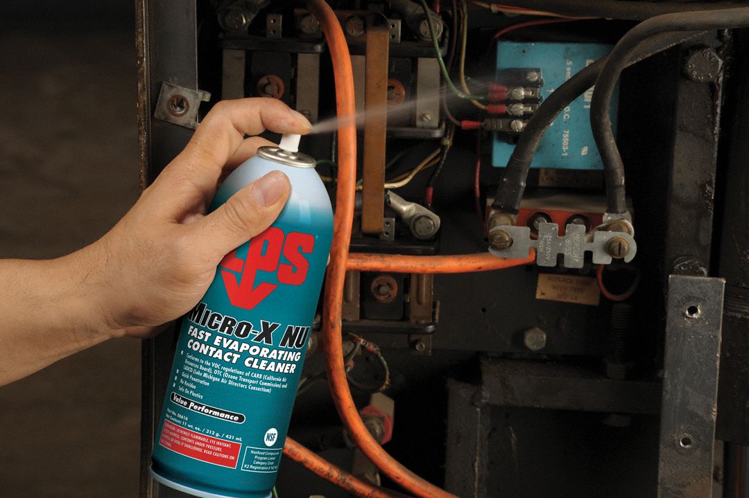LPS Contact Cleaner: Aerosol Spray Can, 11 oz, Liquid, Micro-X NU, Safe ...