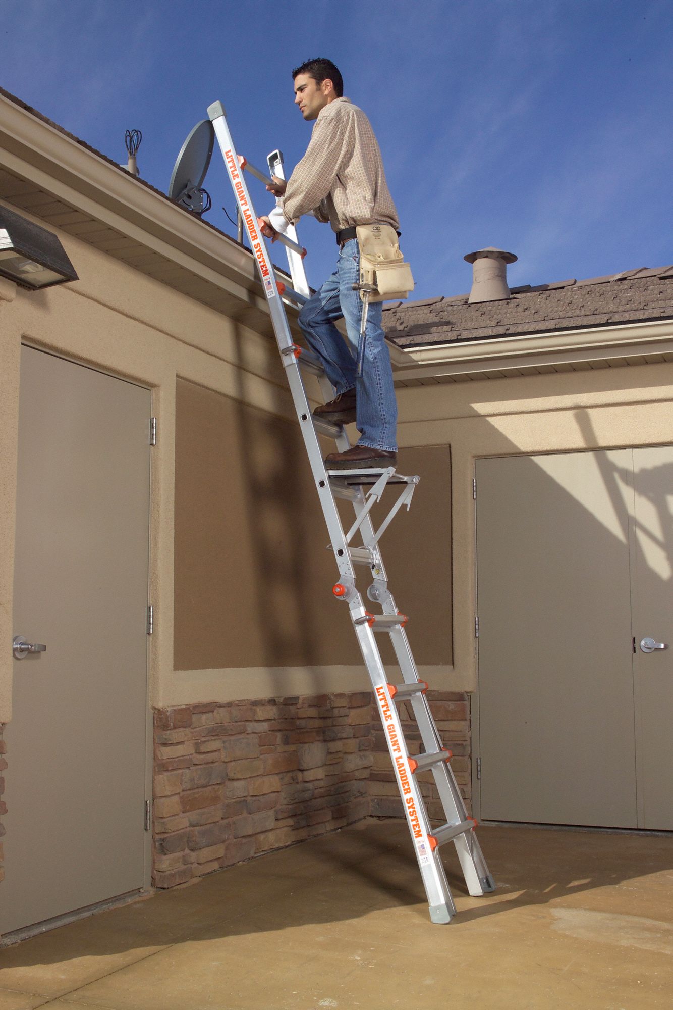 LITTLE GIANT Work Platform, Aluminum, 300 lb Load Capacity - 4XN33 ...