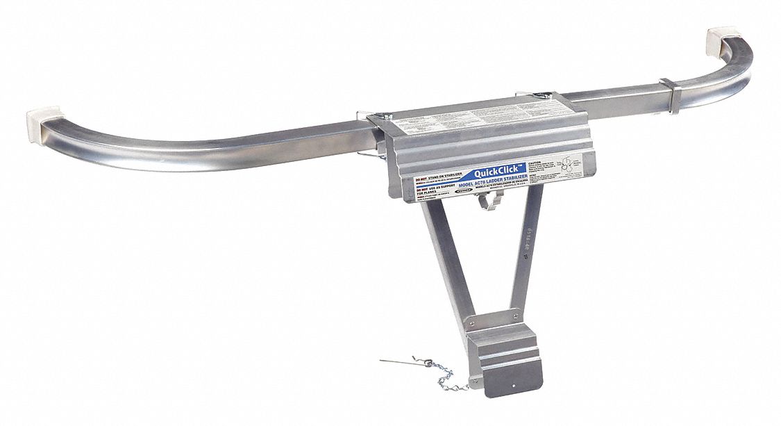 WERNER, For Extension Ladders, 10 in Projection, Ladder Stabilizer ...