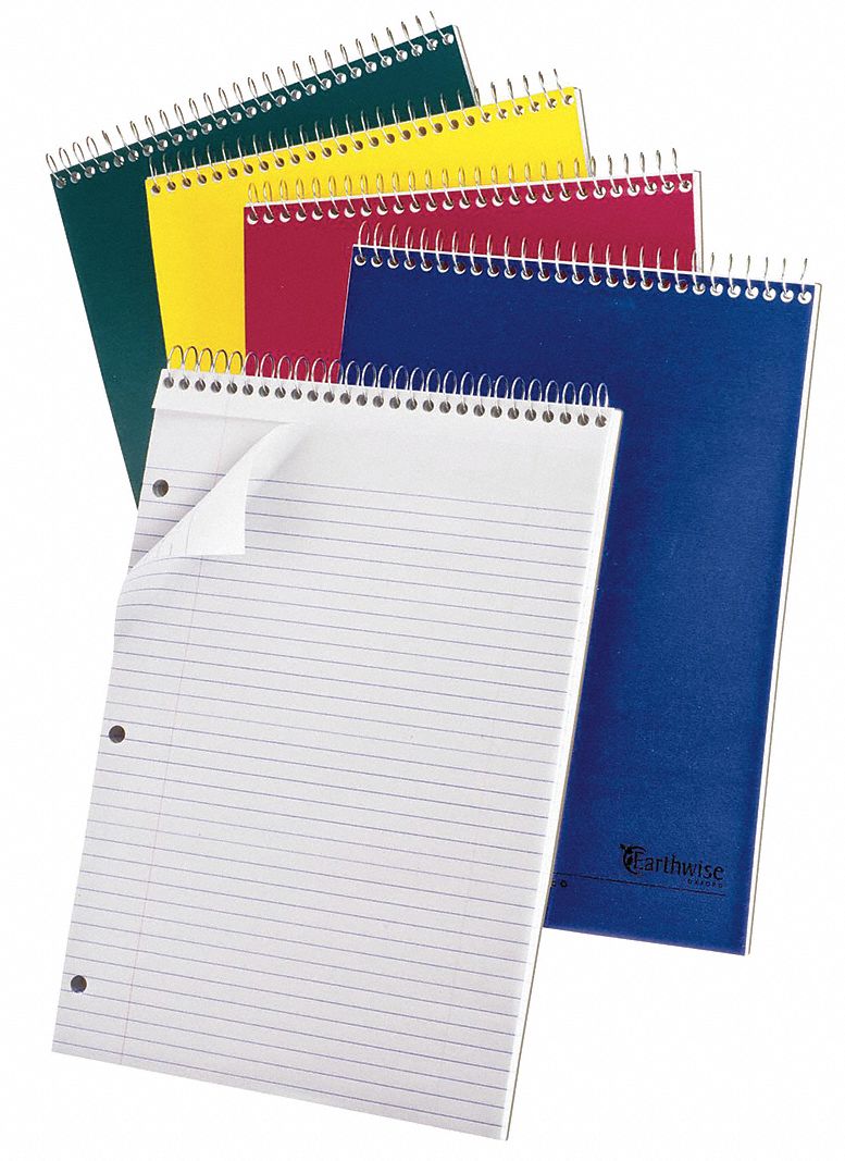 Spiral Notebook, 8 1/2 x 11 3/4 in - Grainger