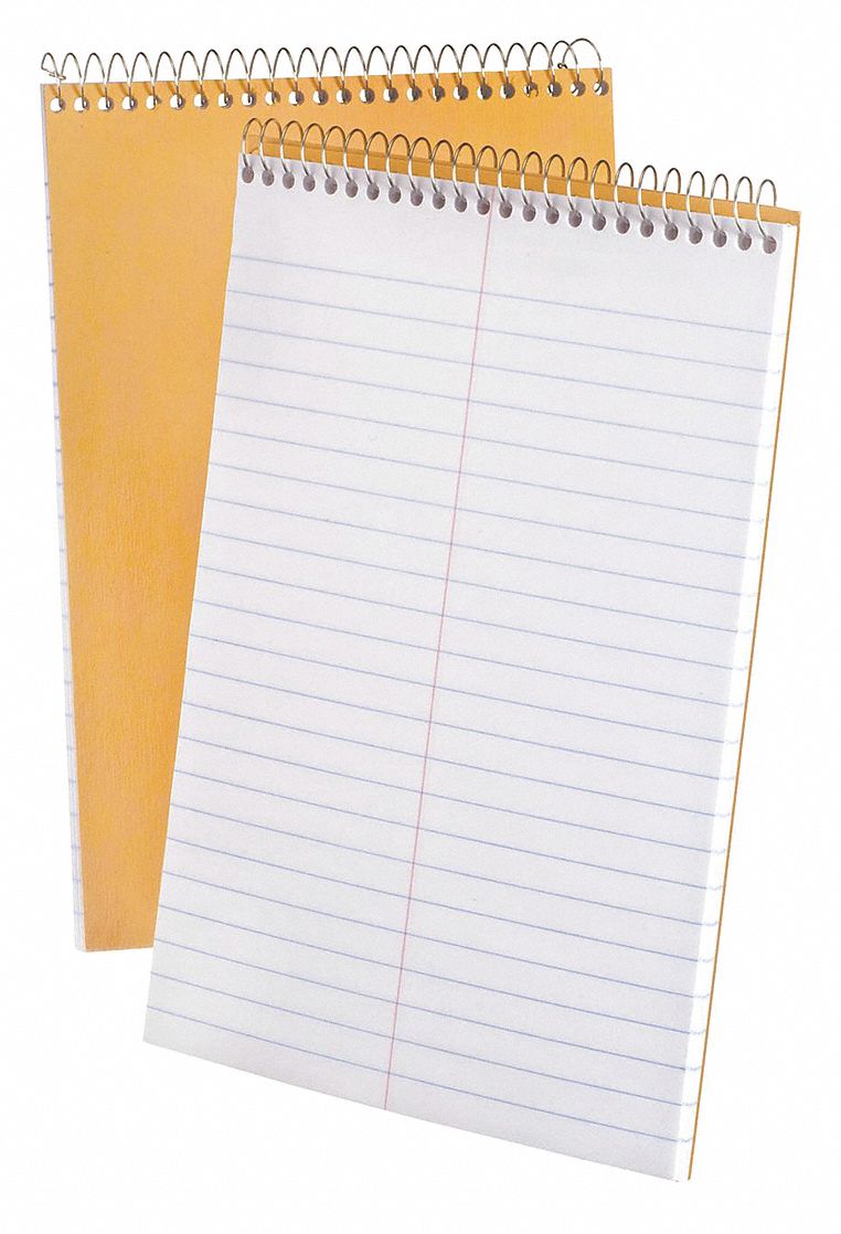 Spiral Notebook, 6 x 9 in, PK 12 - Grainger