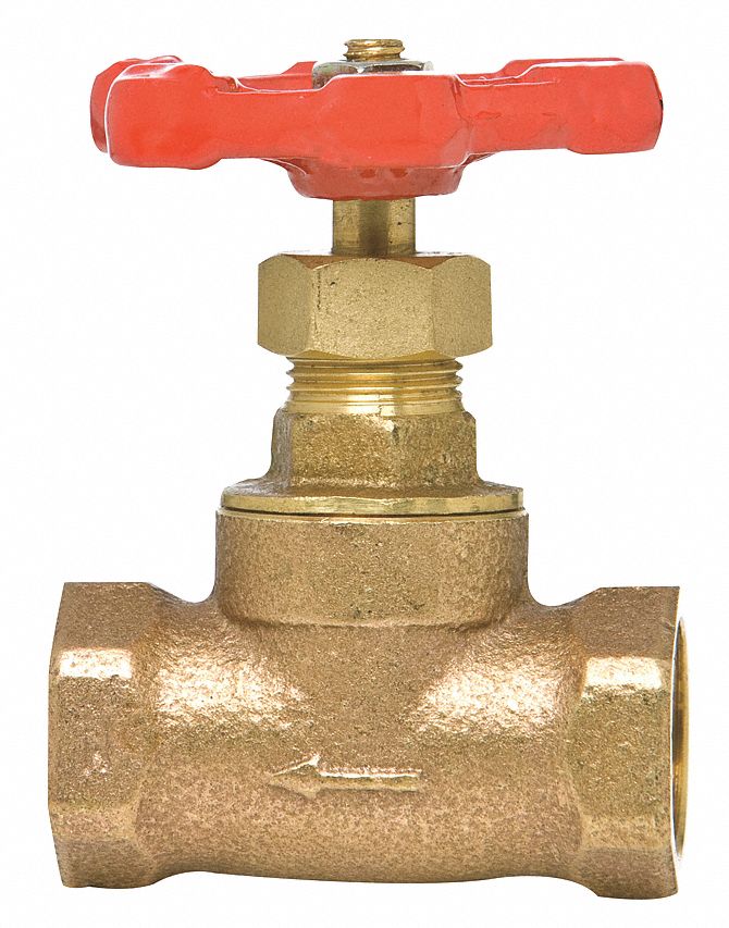 MUELLER Válvula Compuerta Roscable, Latón, Tamaño de la Tubería 1-1/4 ...