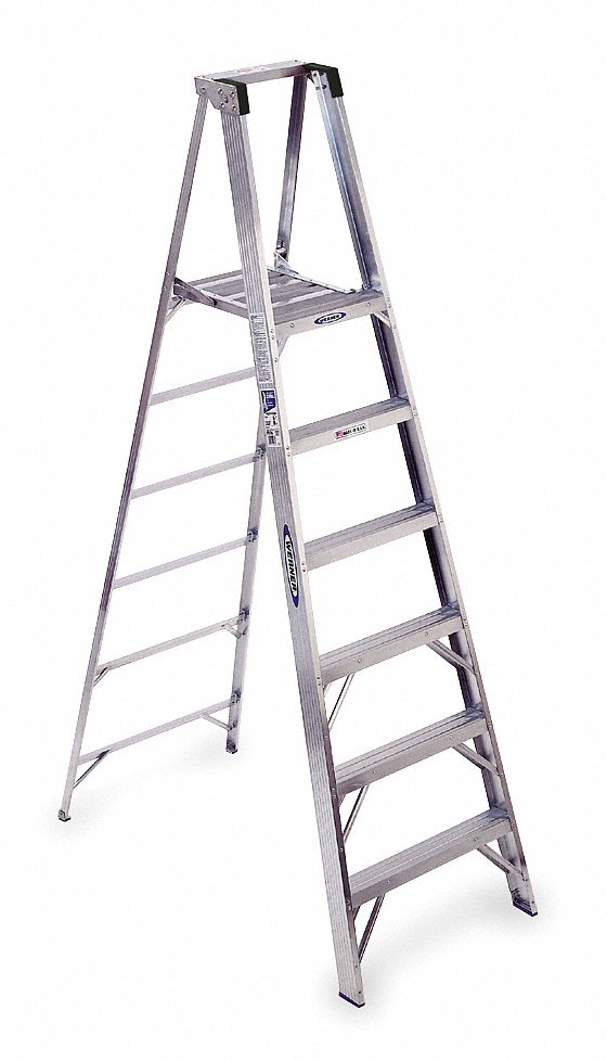 Platform Stepladder,12-5/8 x 18 In. W - Grainger
