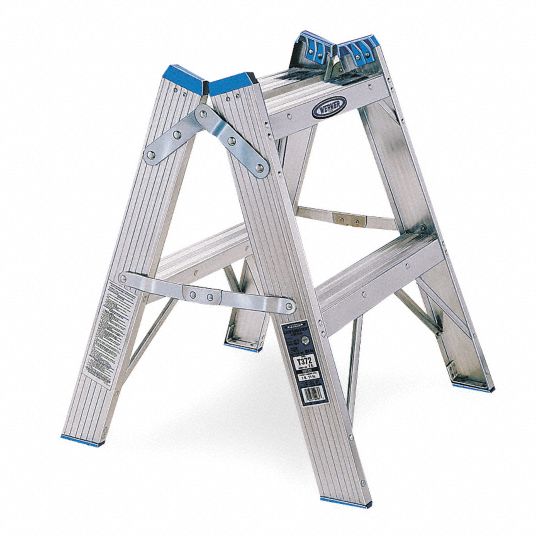 WERNER, 3 Steps, 2 ft Overall Ht, Step Stool - 4XP46|T372 - Grainger