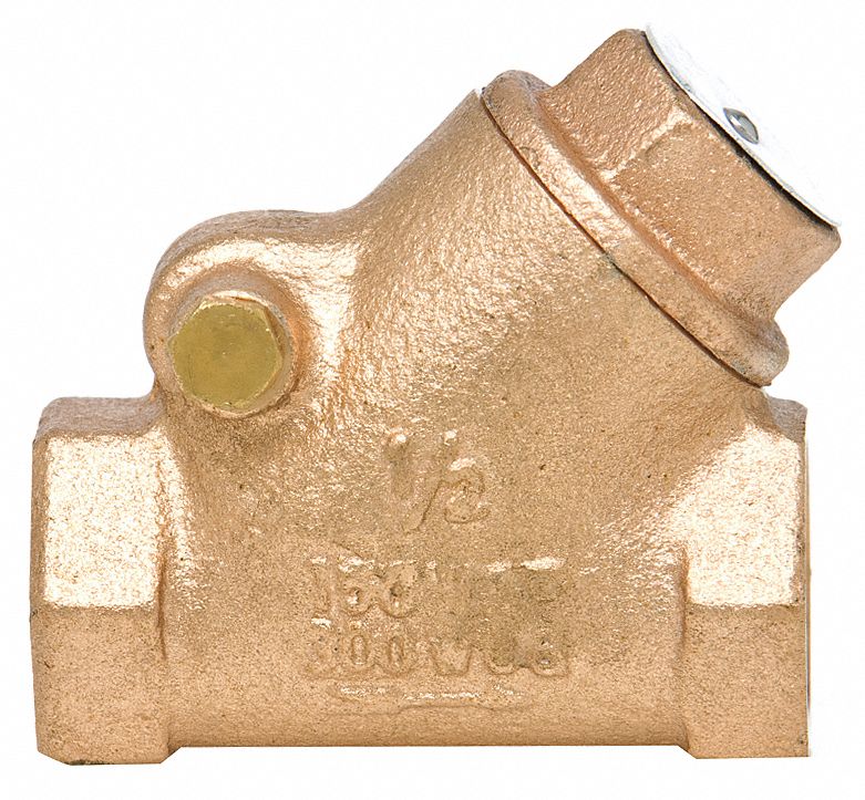 MUELLER Válvula Columpio de 3/4", Bronce, Tipo de Conector Roscable - 4XRM1 | 101-204 - Grainger ...