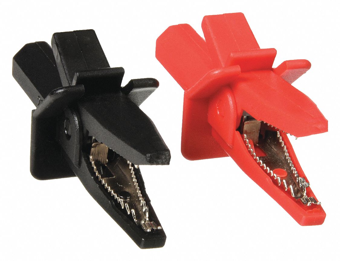 POMONA Clips Tipo Aligator, 600VCA/CD, Thermoplastic, Nergo/Rojo, CAT ...