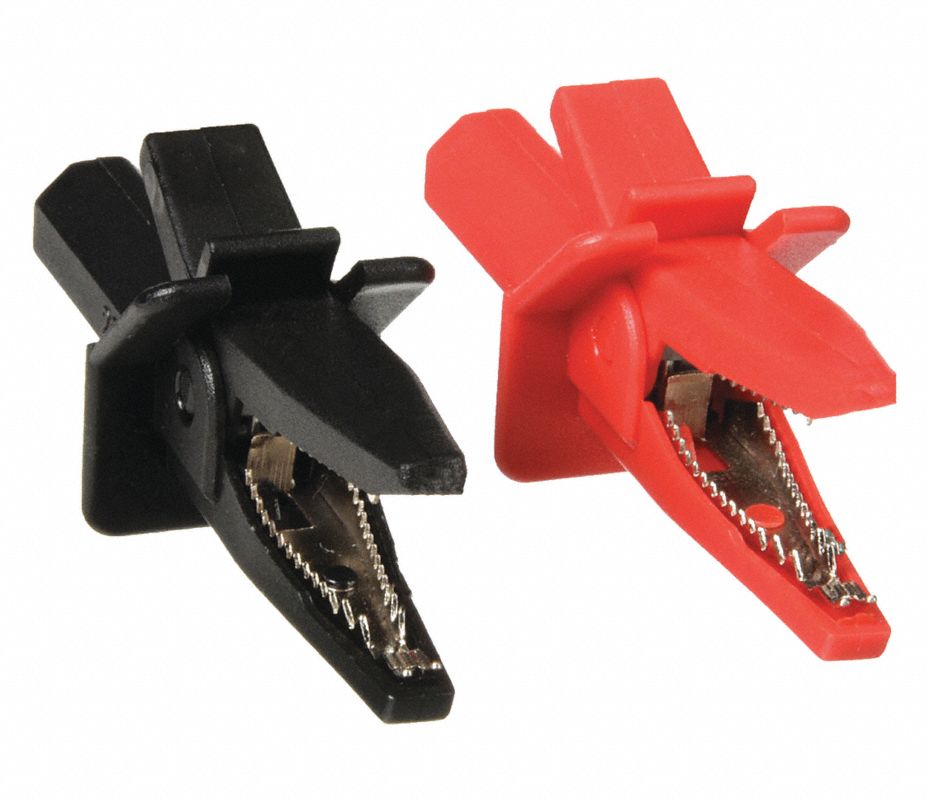 POMONA Clips Tipo Aligator, 600VCA/CD, Thermoplastic, Nergo/Rojo, CAT ...