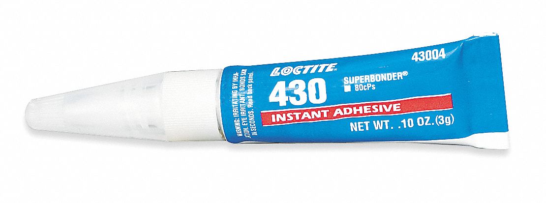LOCTITE Adhesivo Instantáneo, Transparente, 0.1 oz. liq., Tubo, Humedad ...