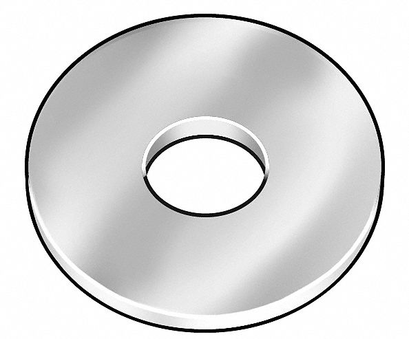 POP AVDEL Rivet Washer: Round, Aluminum, Plain, 3/16 in Washer Inside ...