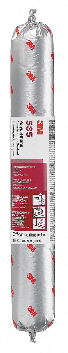 Off-White Polyurethane Construction Sealant, 600mL - Grainger