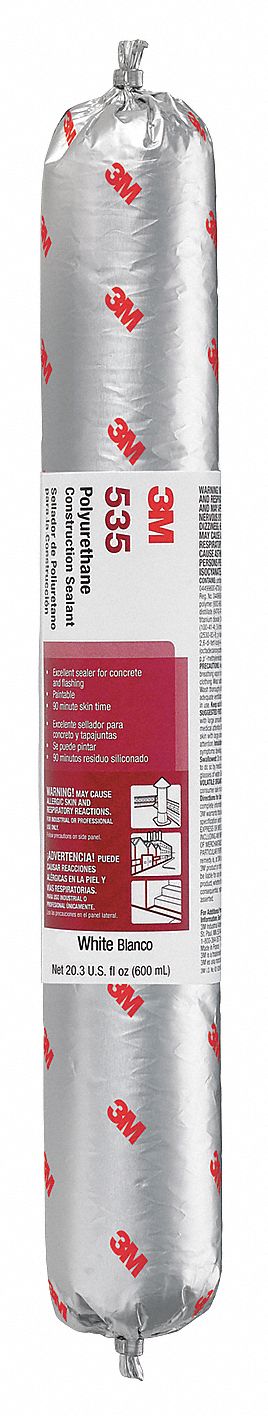 White Polyurethane Construction Sealant, 600mL - Grainger