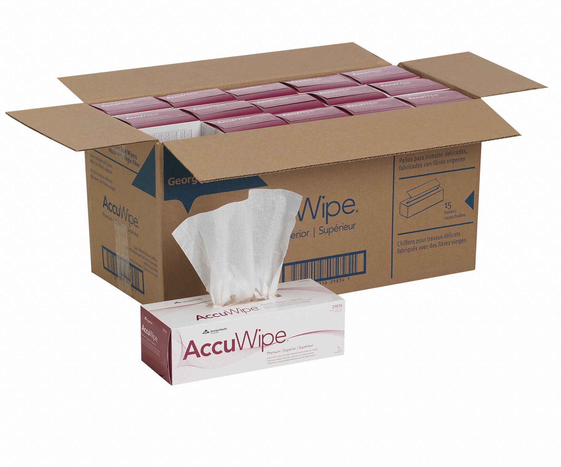 GEORGIA-PACIFIC Delicate Task Wipes, Pacific Blue Select™ AccuWipe®, 8 ...