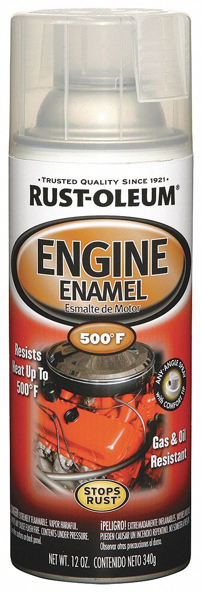 RUST-OLEUM Engine Enamel, Clear, 11 oz, Spray - 4YKY8|248944 - Grainger
