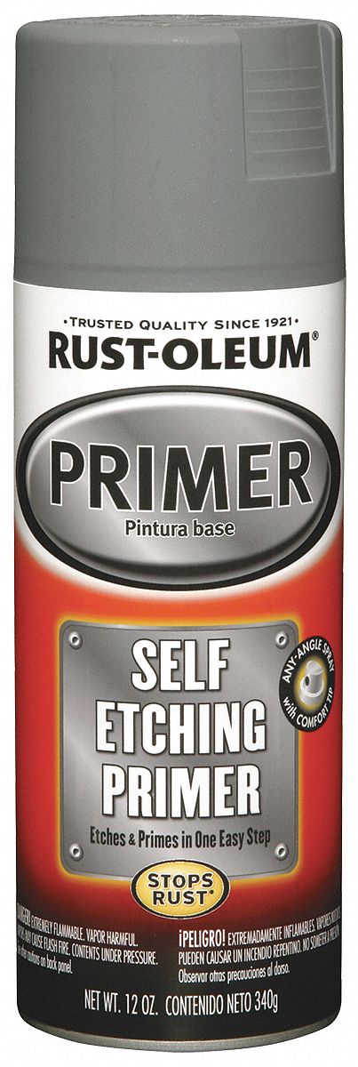 RUST-OLEUM, Self Etching Primer, Exterior/Interior, Self Etching Primer ...