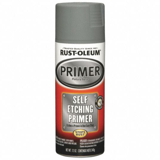 RUST-OLEUM, Self Etching Primer, Exterior/Interior, Self Etching Primer ...