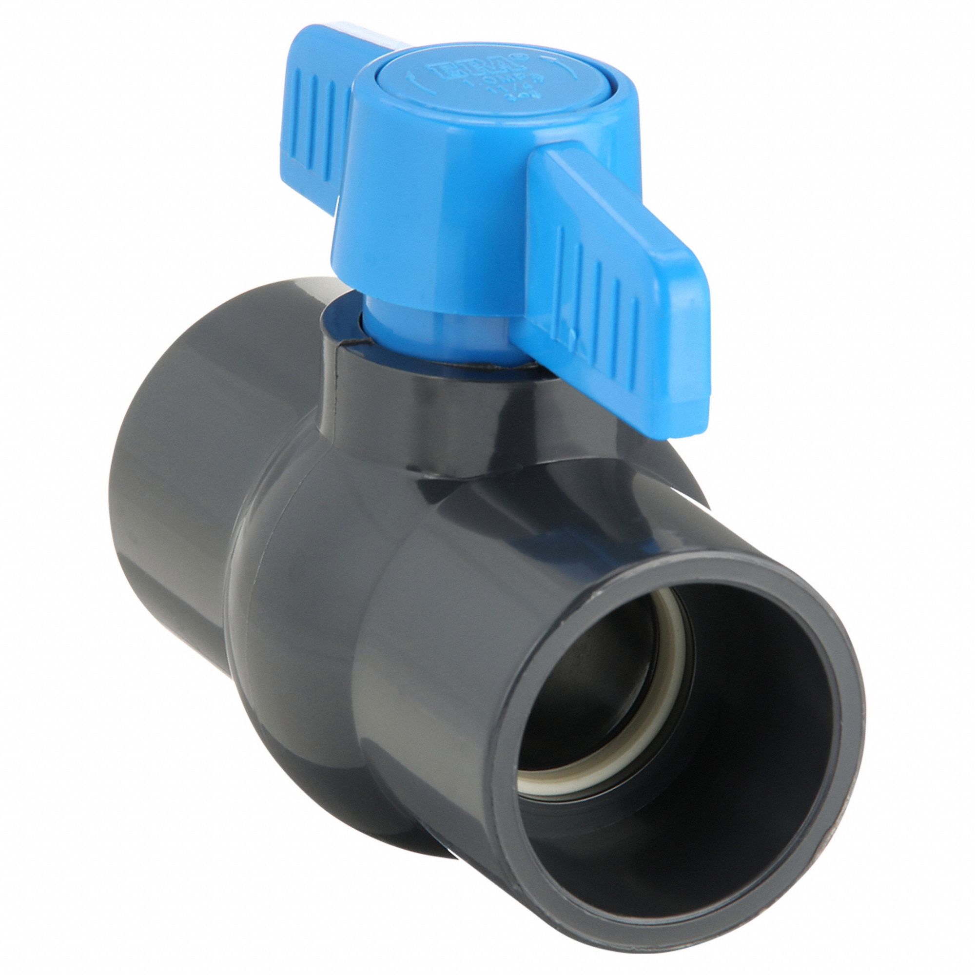 1 1/4 in, PVC, Manual Two-Way Ball Valve - 4YLG6|107-636-NPG - Grainger