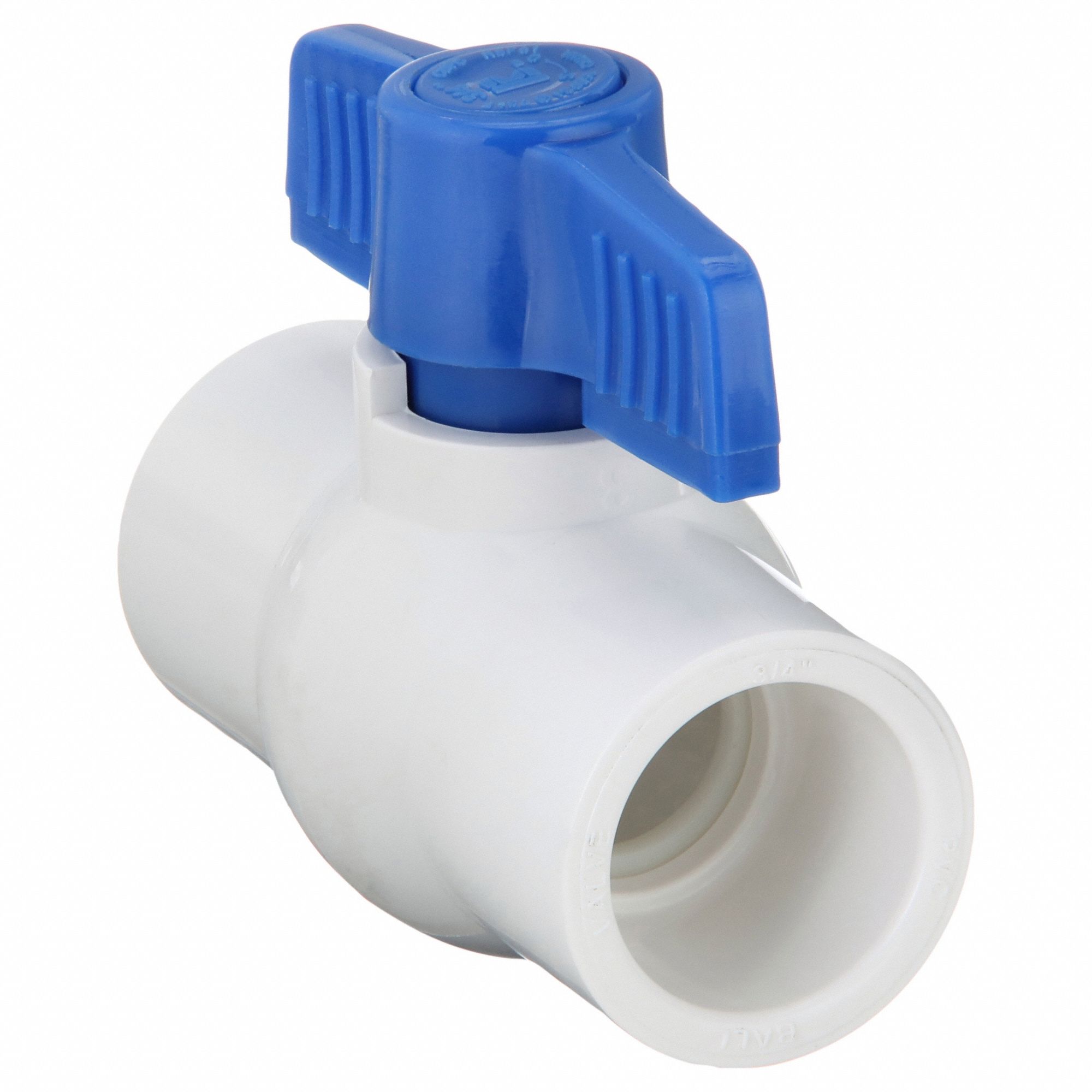 3/4 in, PVC, Manual Two-Way Ball Valve - 4YLH7|107-634-NP - Grainger