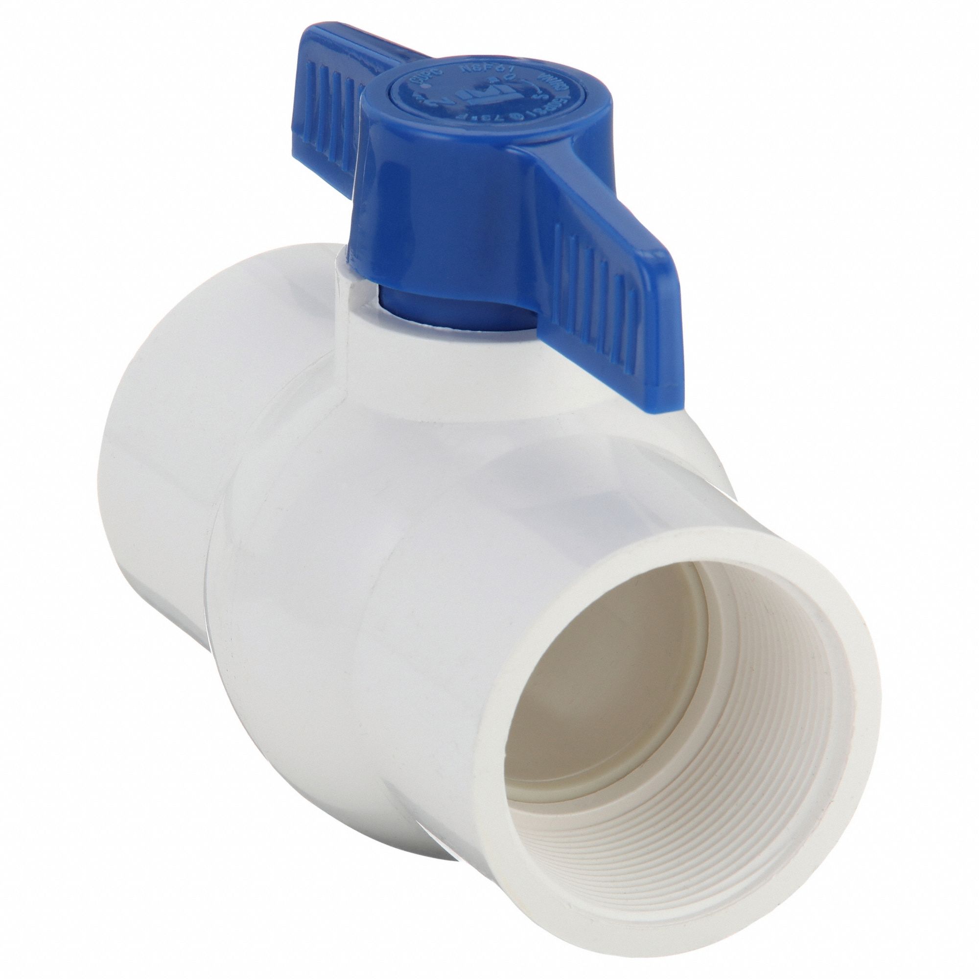 2 in, PVC, Manual Two-Way Ball Valve - 4YLJ8|107-138-NP - Grainger