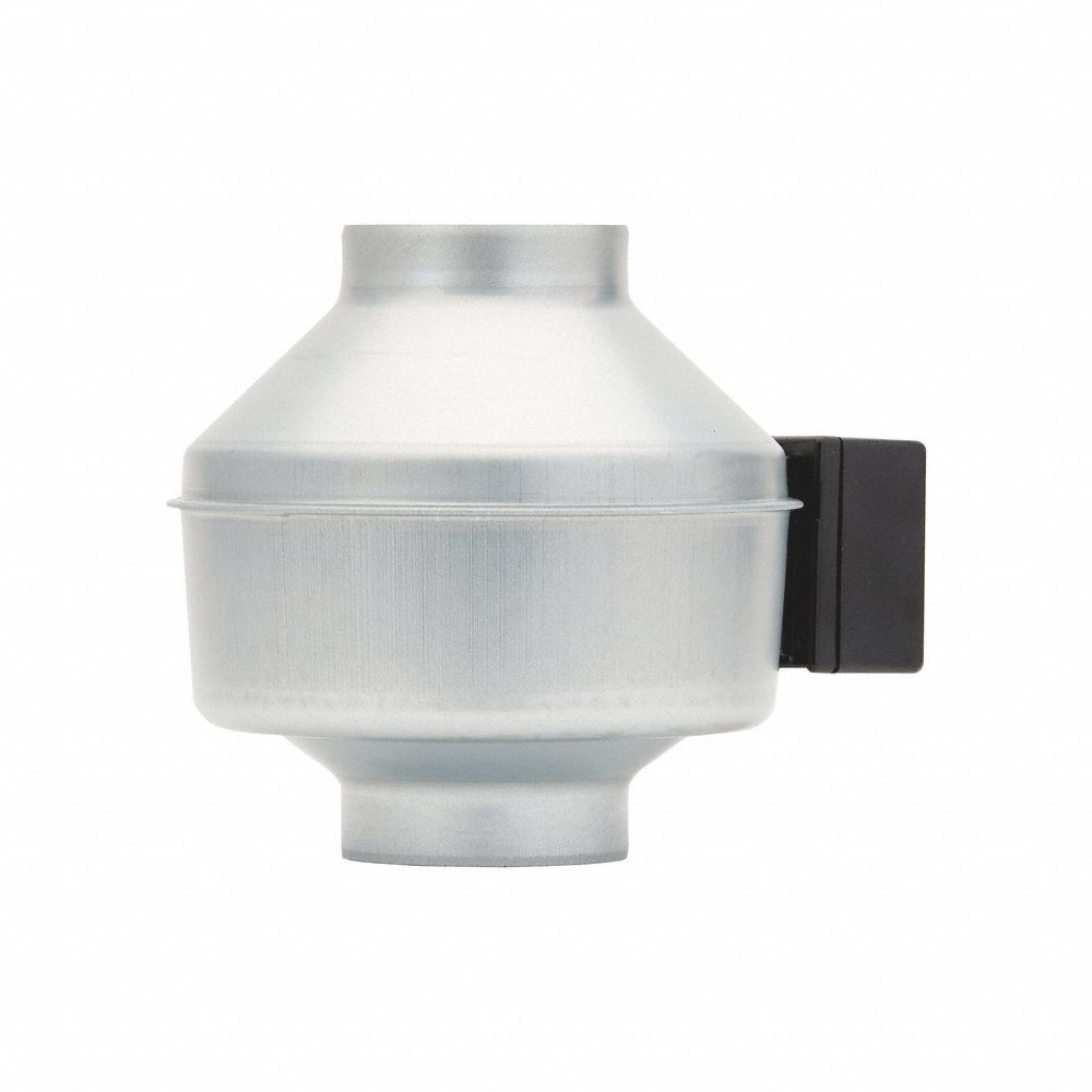 FANTECH In-Line Duct Fan: 135 cfm Max., 4 in Duct, 20 W, 120V AC, 1 Ph ...