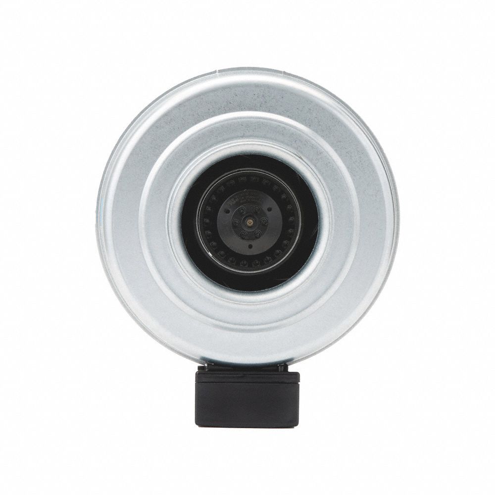 FANTECH In-Line Duct Fan: 303 cfm Max., 6 in Duct, 70 W, 120V AC, 1 Ph ...