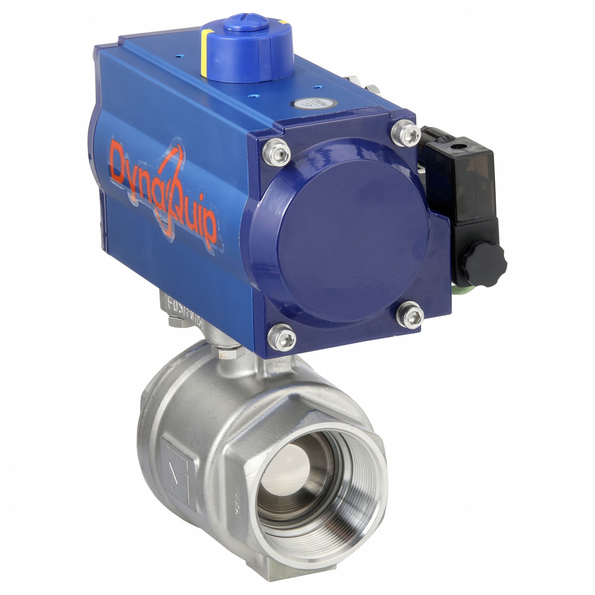 DYNAQUIP CONTROLS, 2 in, Stainless Steel, Pneumatically Actuated Two ...