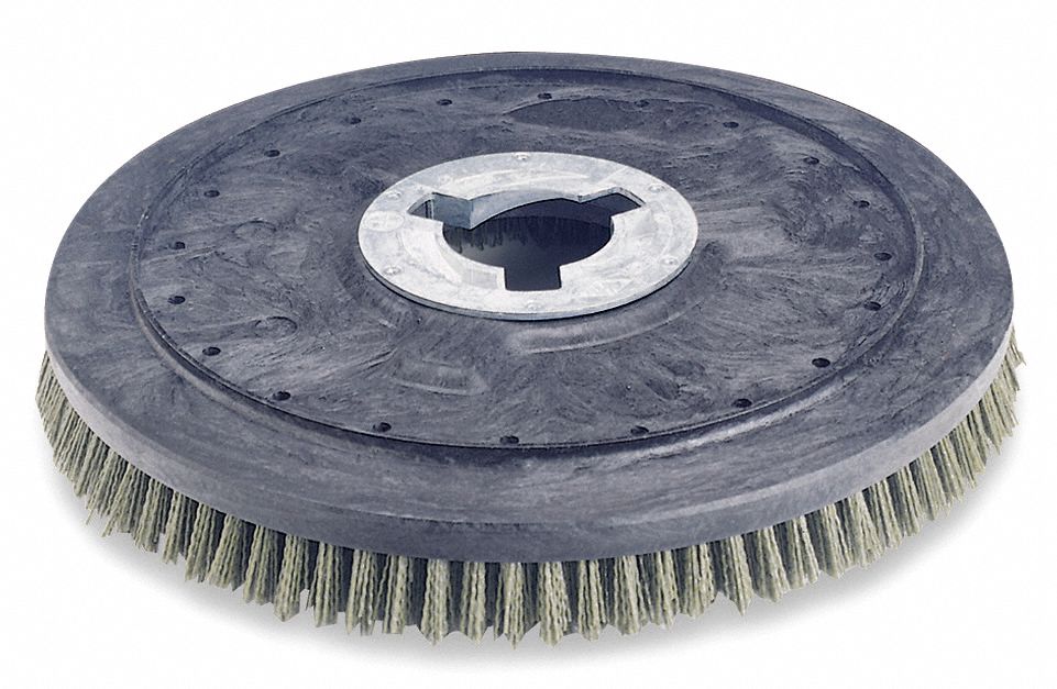 Rotary Brush for 13 in Machine Size, Black - Grainger